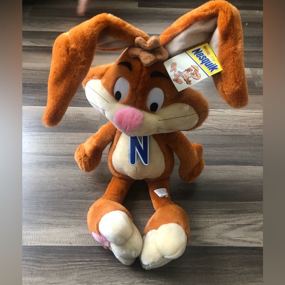 Nesquik | Toys | Vintage 20 Nestle Nesquik Rabbit Bunny Mascot Posable ...